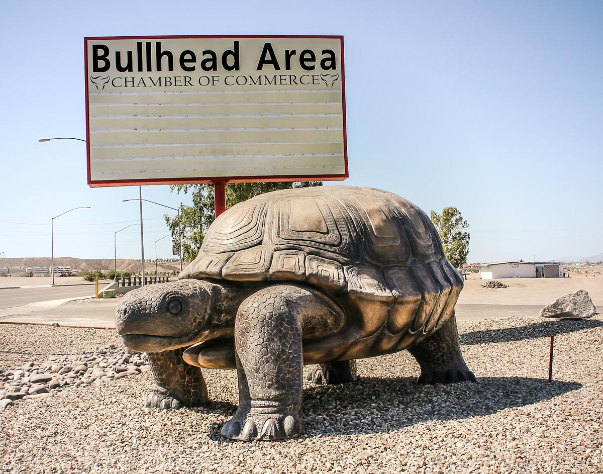 Worlds Largest Desert Tortoise Statue, Bullhead City, AZ